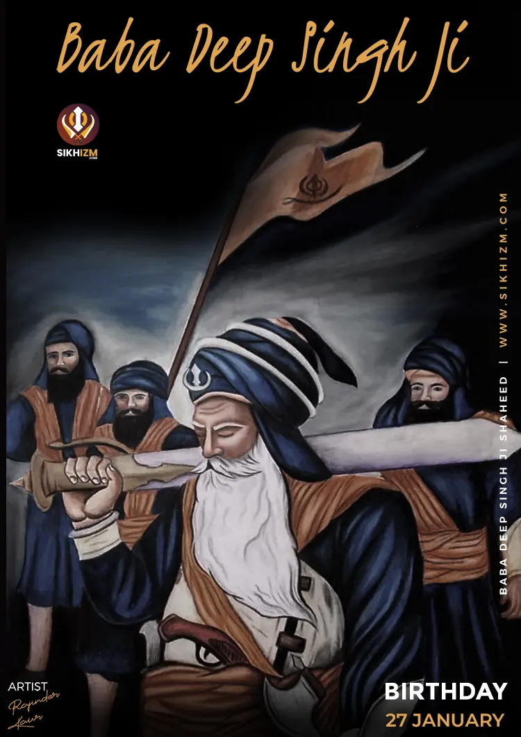Baba Deep Singh Ji Janam Din 2024 Greeting Image • Download